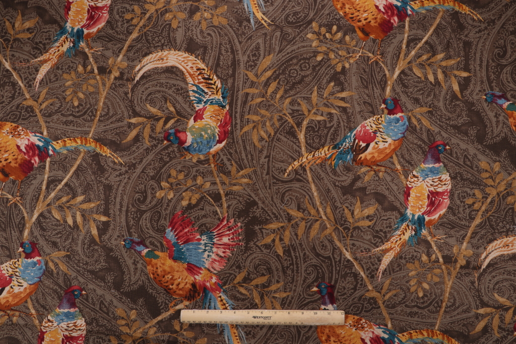 Kaufmann Monarch Printed Cotton Drapery Fabric in Heritage