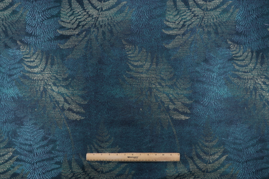 Kaufmann Fern Garden Printed Decorator Fabric in Abyss
