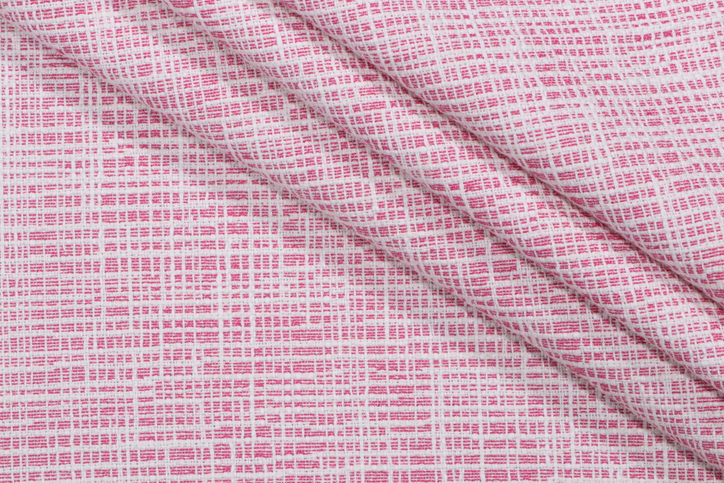 4.25 Yards Textured Woven Upholstery Fabric in Pink