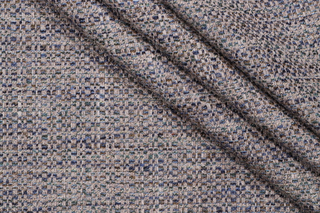 Sample of Hamilton Holbrook Woven Upholstery Fabric in Bluejay