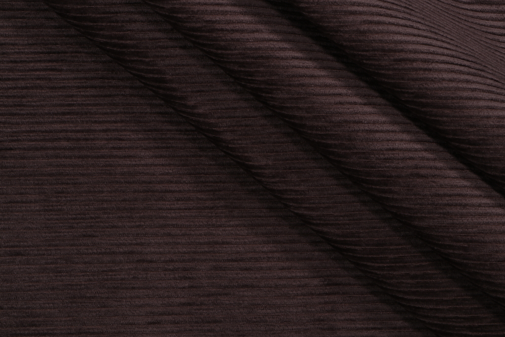 1.13 Yards Ridges Woven Corduroy Upholstery Fabric in Mink