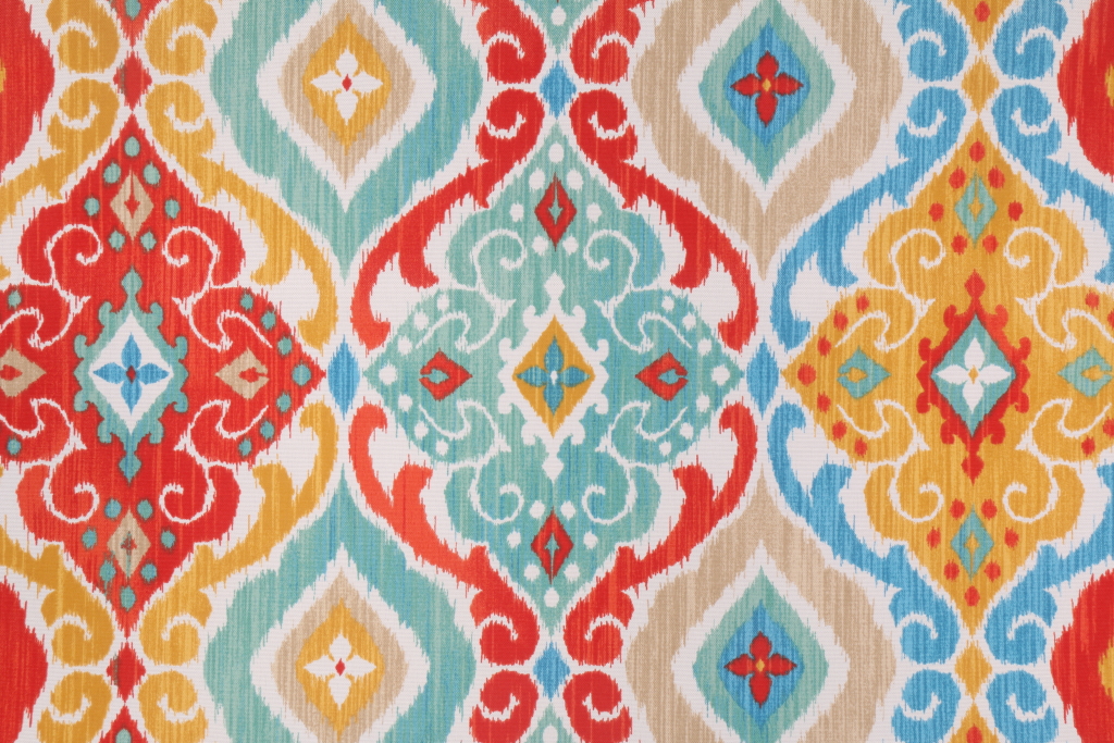 Richloom Fresca Printed Polyester Outdoor Fabric in Fiesta