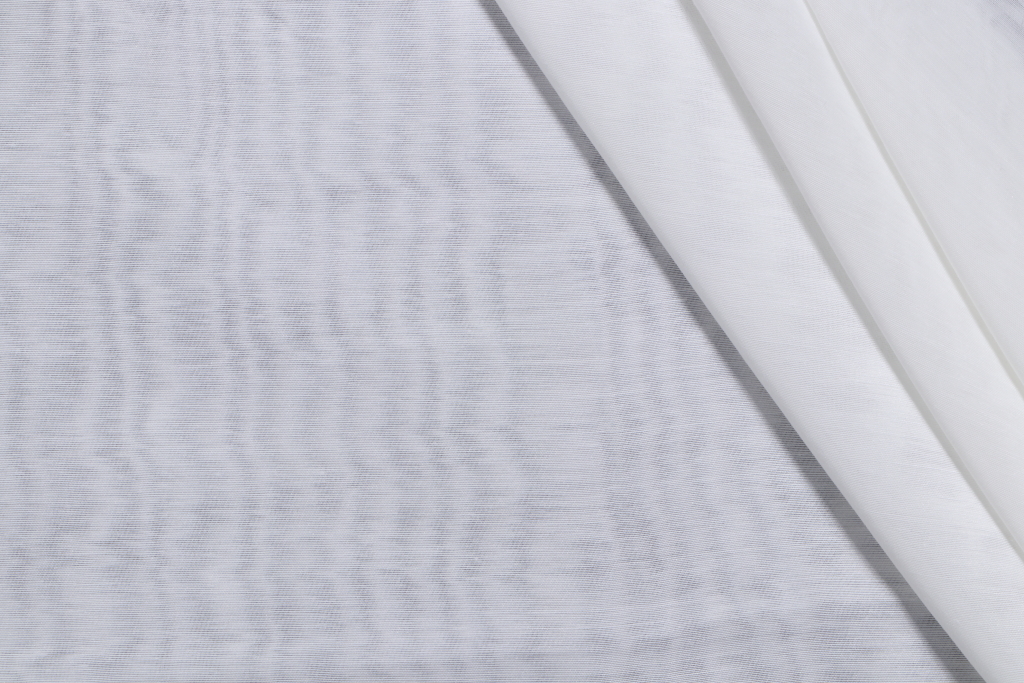 1.25 Yards Super Batiste Sheer Drapery Fabric in Winter White