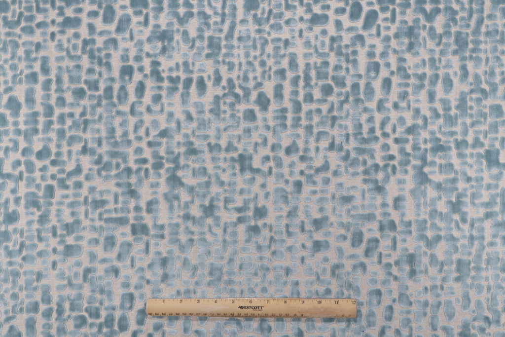 Hamilton Asher Velvet Upholstery Fabric in Rain
