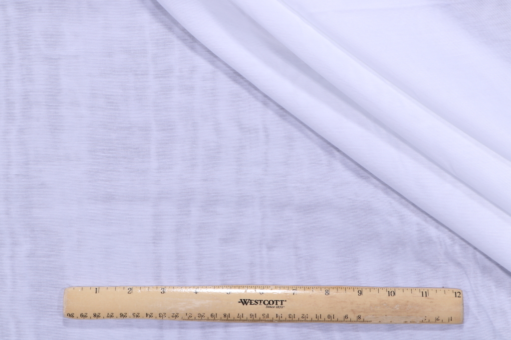 3 Yards Super Batiste Sheer Drapery Fabric in Snow