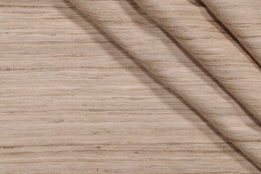 .88 Yards Strie Woven Silk Decorator Fabric in Wheat