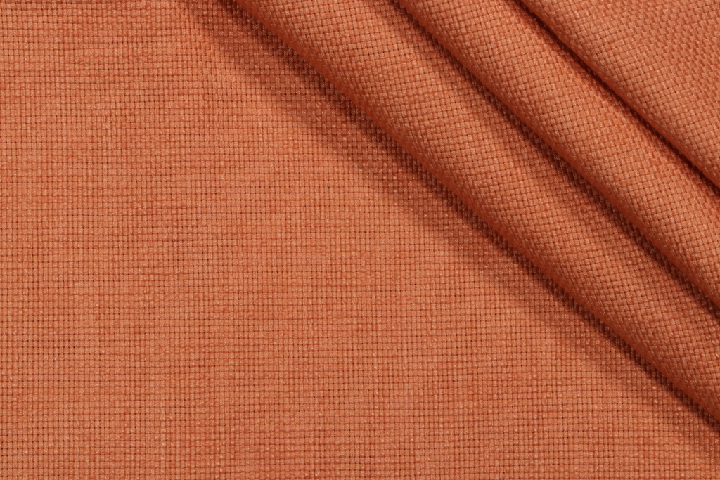 2.63 Yards Kaufmann Slubby Basket Woven Decorator Fabric in Orange