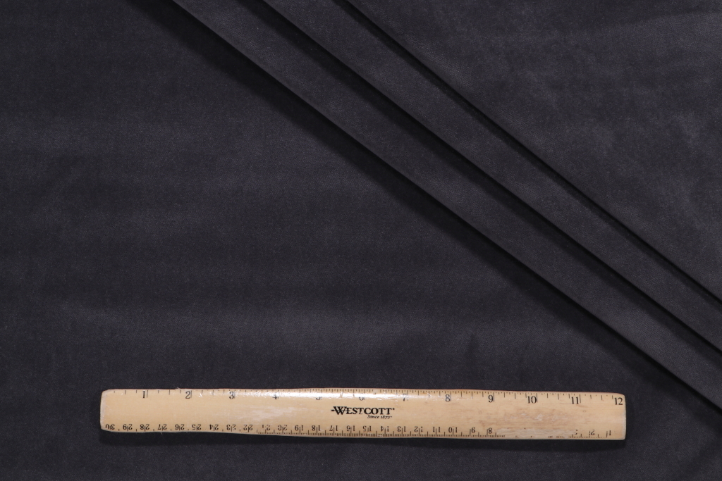 6 Yards Banks Velvet Upholstery Fabric in Flannel