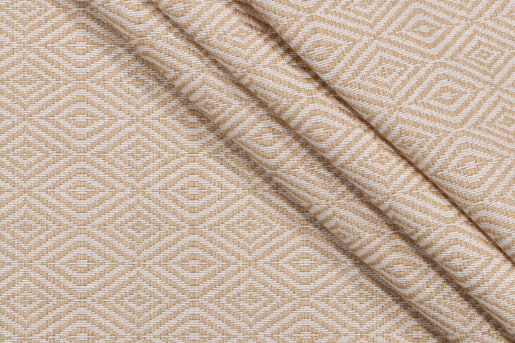 Diamond Woven Upholstery Fabric in Sunshine