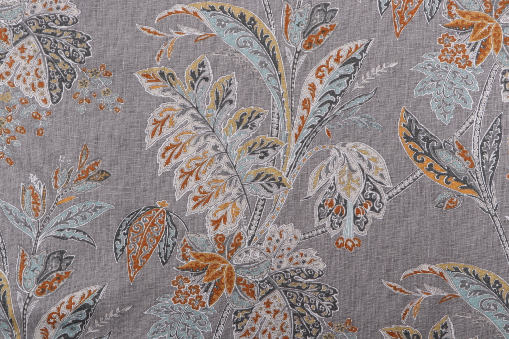 12 Yards Echo Ishana Printed Linen Drapery Fabric in Turmeric for Kravet