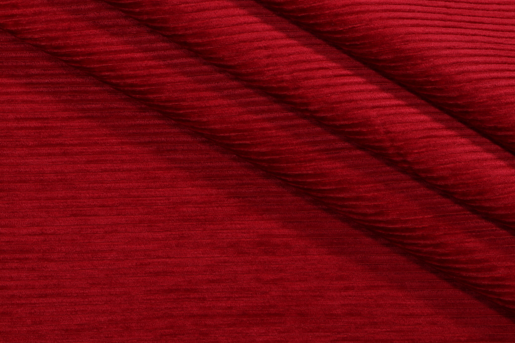 12 Yards Ridges Woven Corduroy Upholstery Fabric in Toro