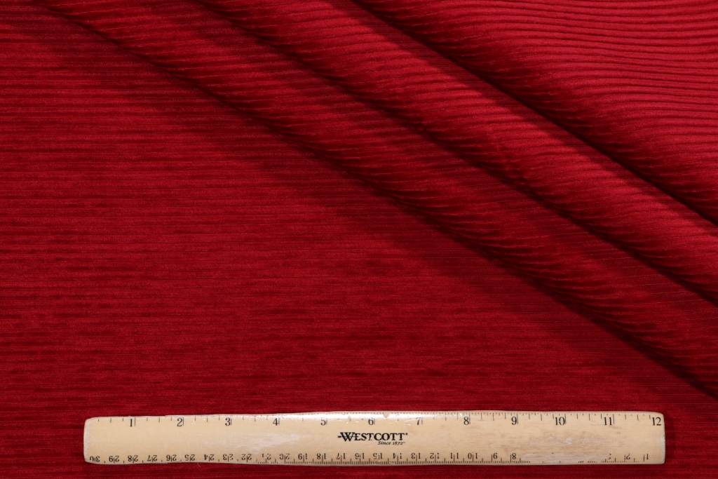 7 Yards Ridges Woven Corduroy Upholstery Fabric in Toro