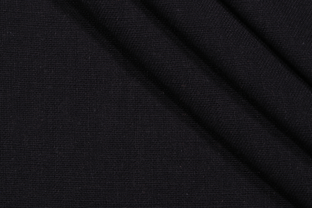 2.5 Yards Suzie Woven Linen Blend Decorator Fabric in Black