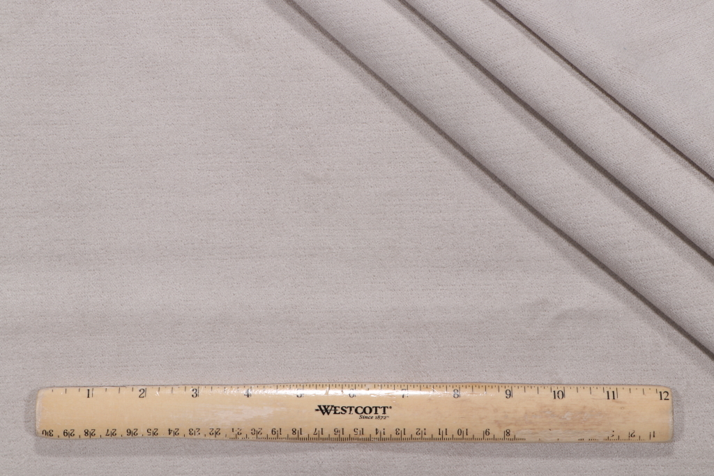 1.13 Yards Misty Velvet Upholstery Fabric in Buff