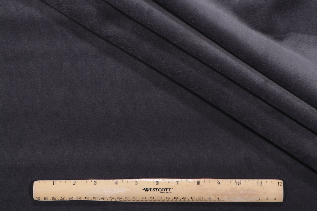 5.88 Yards Banks Velvet Upholstery Fabric in Flannel