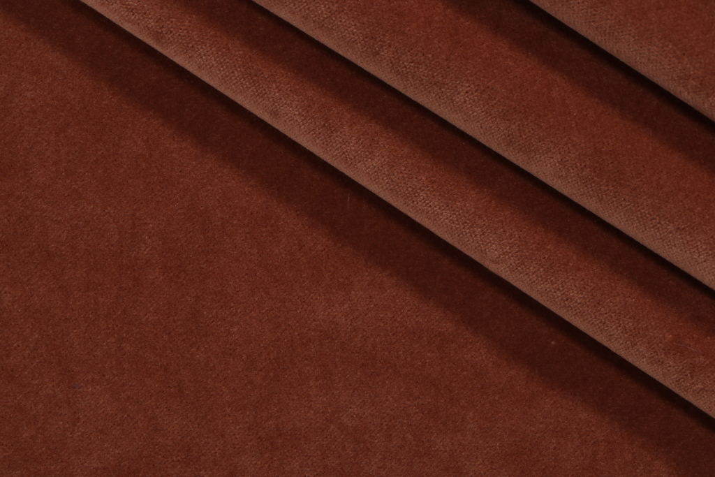 3.75 Yards Banks Velvet Upholstery Fabric in Yam
