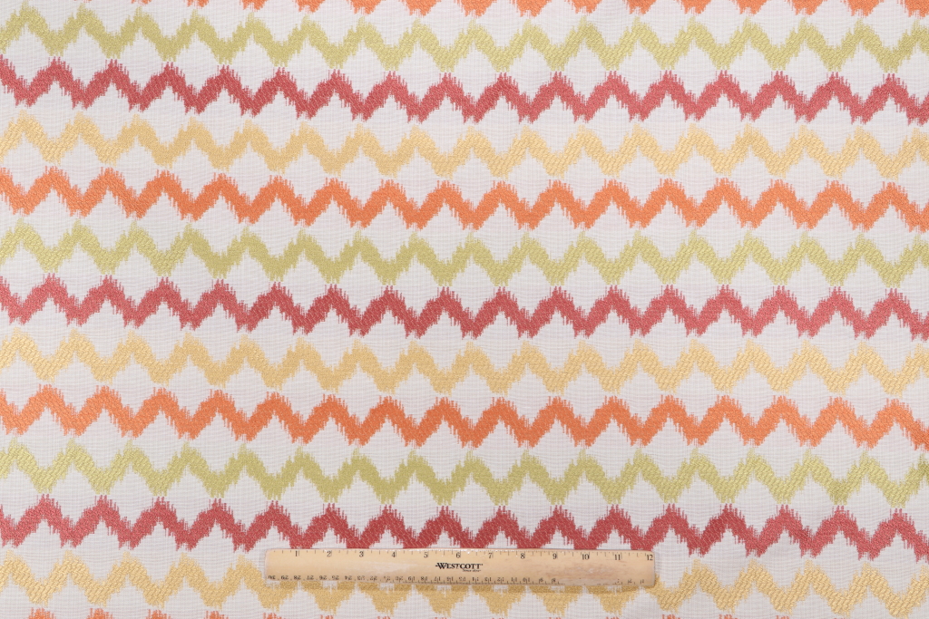 7 Yards Crayola Woven Upholstery Fabric in Guava