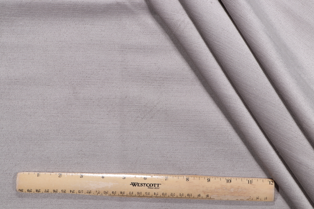 1.13 Yards Drama Velvet Upholstery Fabric in Mist