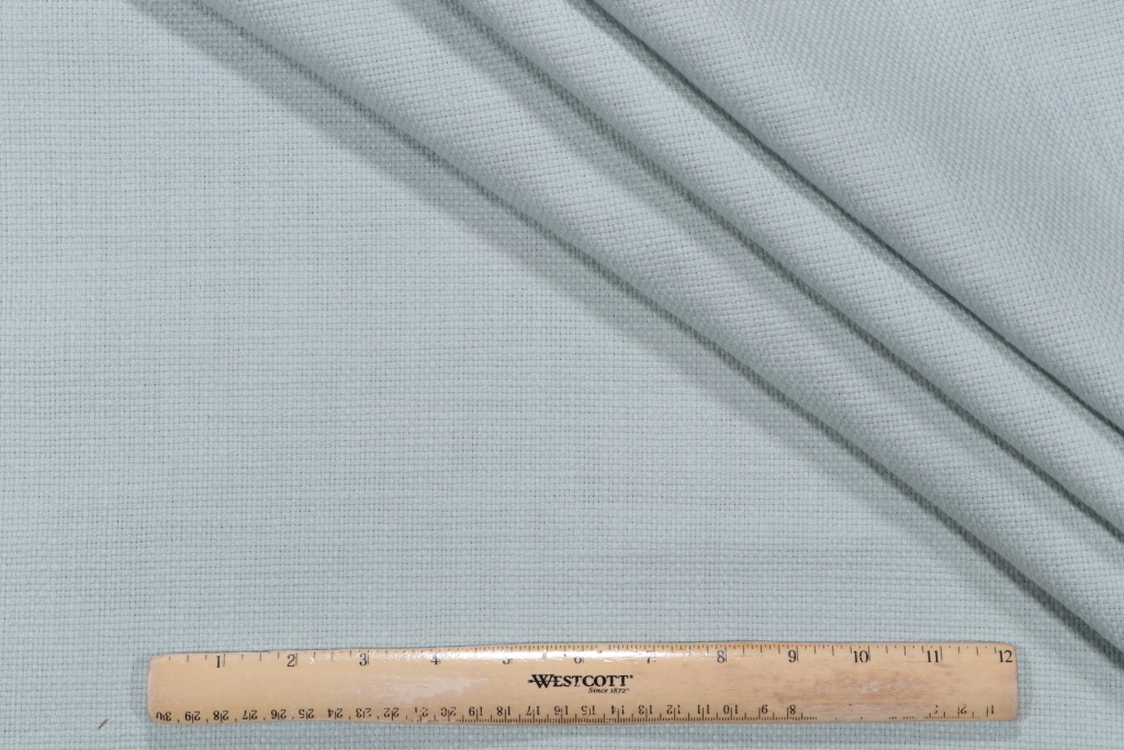 3 Yards Kaufmann Slubby Basket Woven Decorator Fabric in Robins Egg