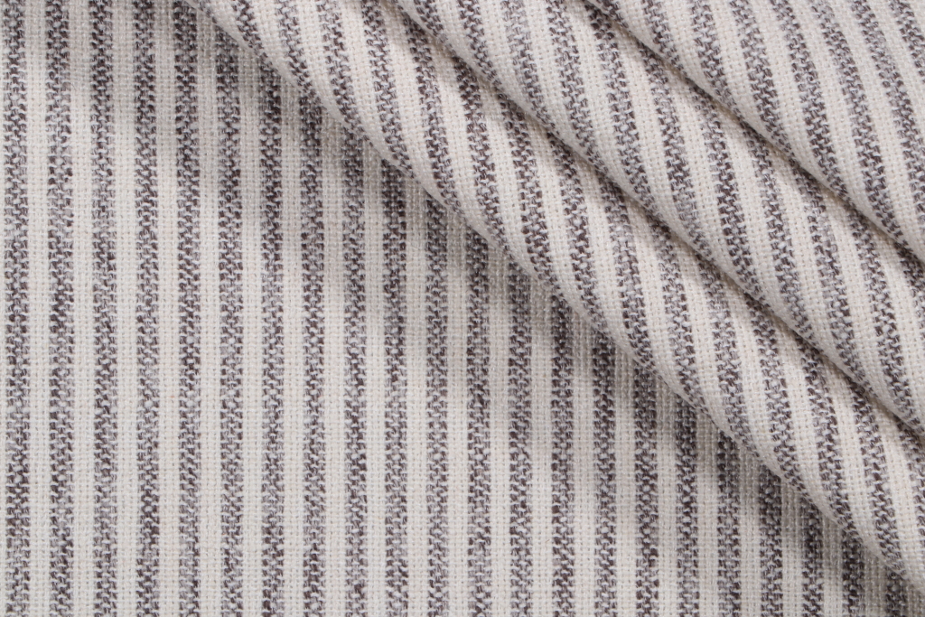 Sample of Bruno Stripe Woven Upholstery Fabric in Pewter