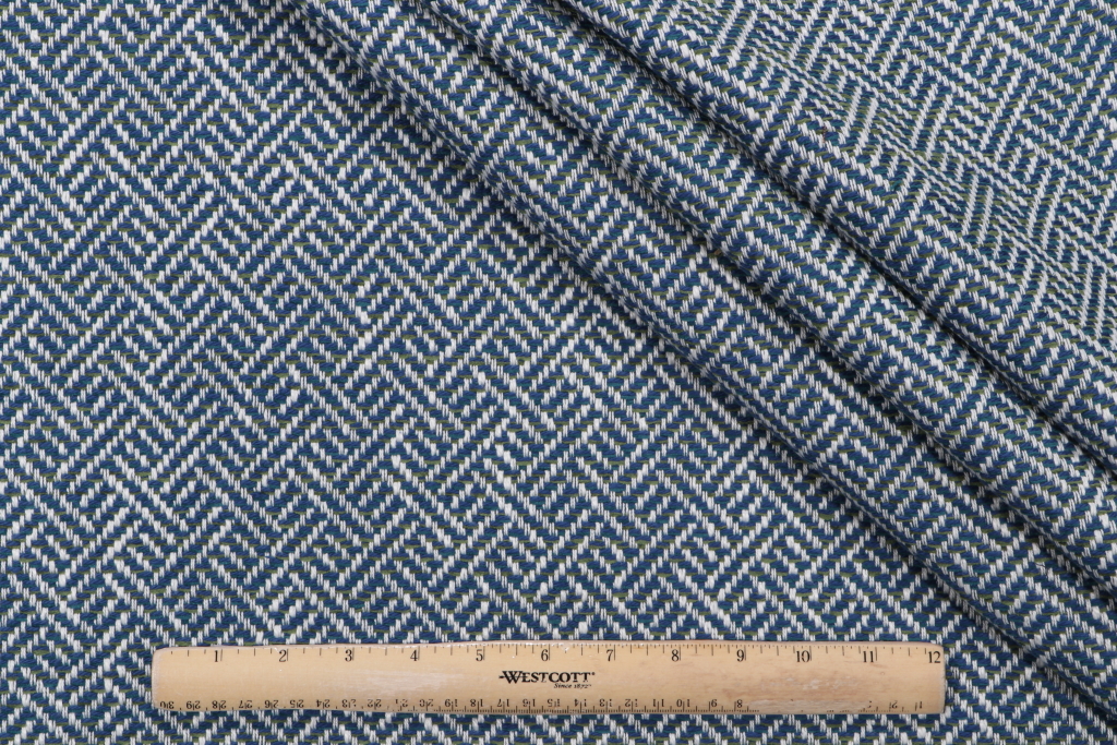 Dream On Woven Upholstery Fabric in Indigo