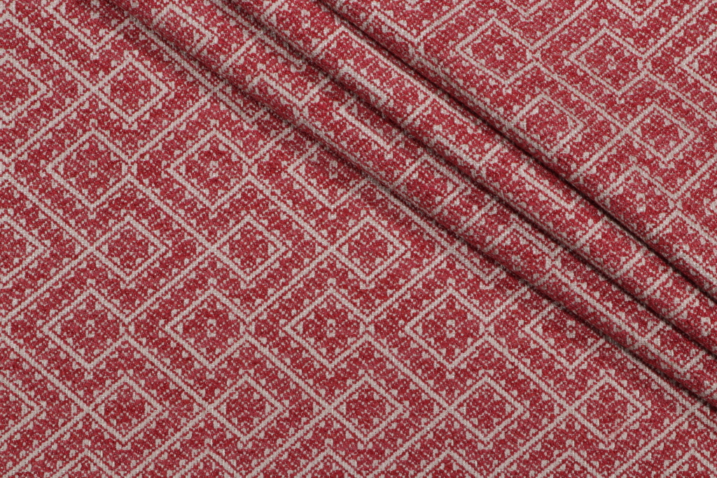 PK Lifestyles Eastwood Woven Chenille Upholstery Fabric in Cardinal