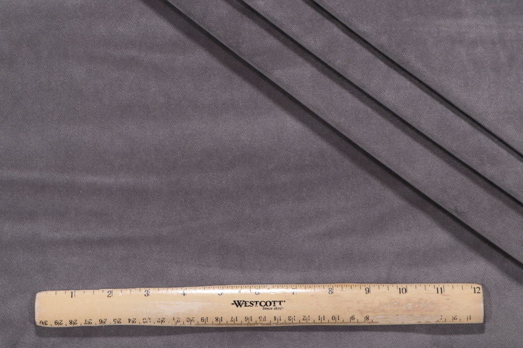 4 Yards Banks Velvet Upholstery Fabric in Slate
