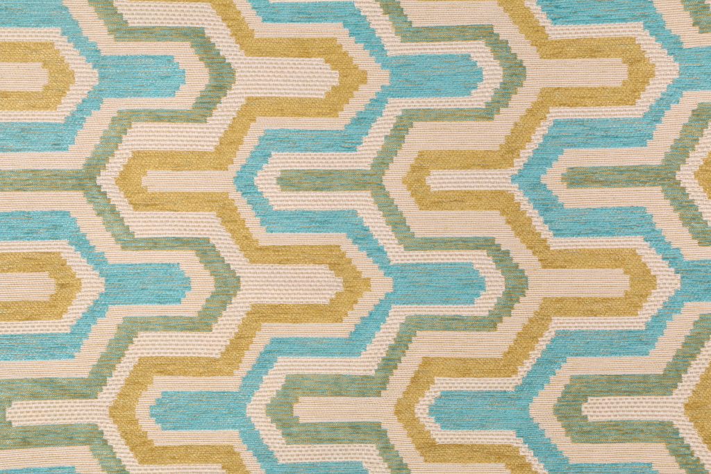 3.6 Yards Gum Tree Archer Chenille Tapestry Upholstery Fabric in Lagoon