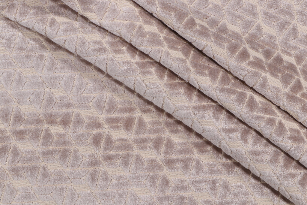 2 Yards Clara Velvet Upholstery Fabric in Silver