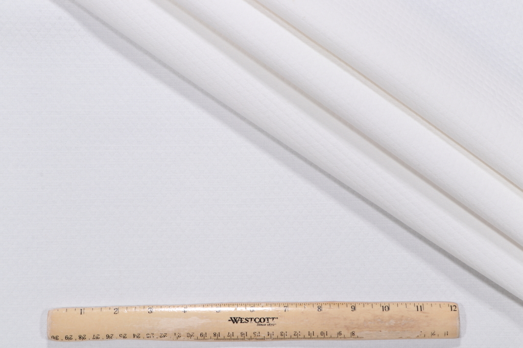 6.38 Yards Kaufmann Casper Performance Matelasse Upholstery Fabric in Pearl