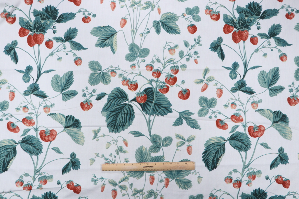 .88 Yards Richloom Berryfield Printed Cotton Drapery Fabric in Meadow