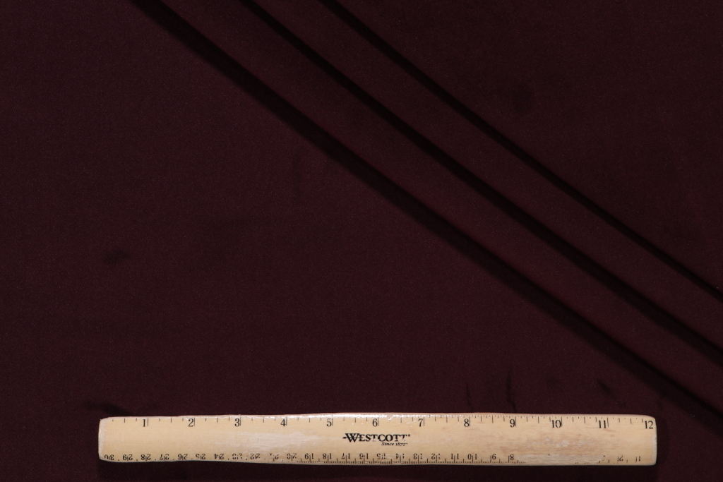 Sample of Kaufmann Performance Velvet Upholstery Fabric in Merlot