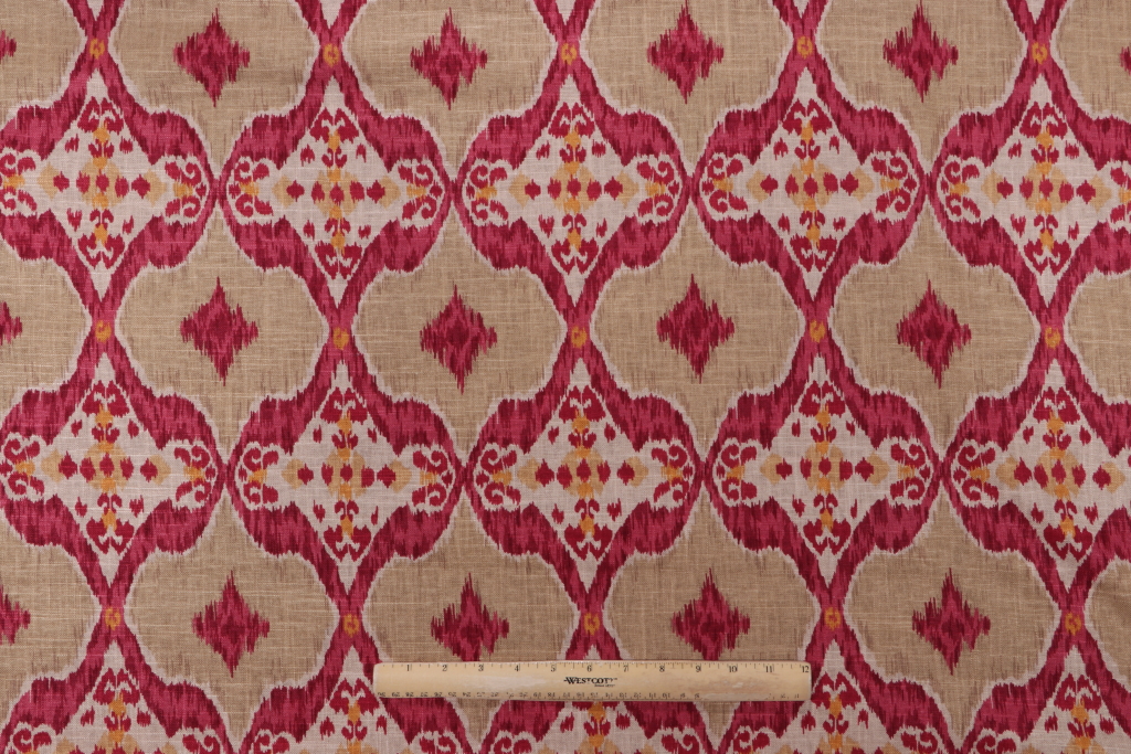 12 Yards Isabelle de Borchgrave Nomadic Printed Linen Blend Drapery ...