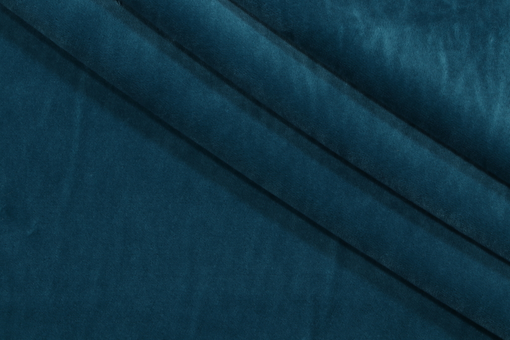 14 Yards Kaufmann Velvet Upholstery Fabric in Peacock