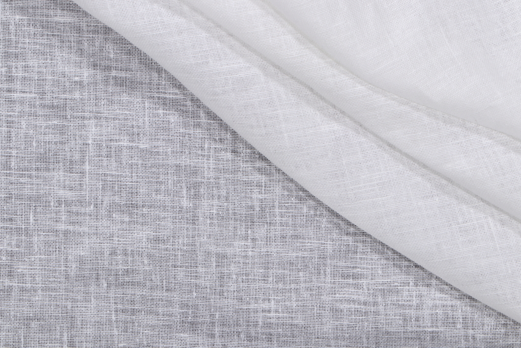 1.3 Yards Semi Sheer Gauzy Drapery Fabric in White