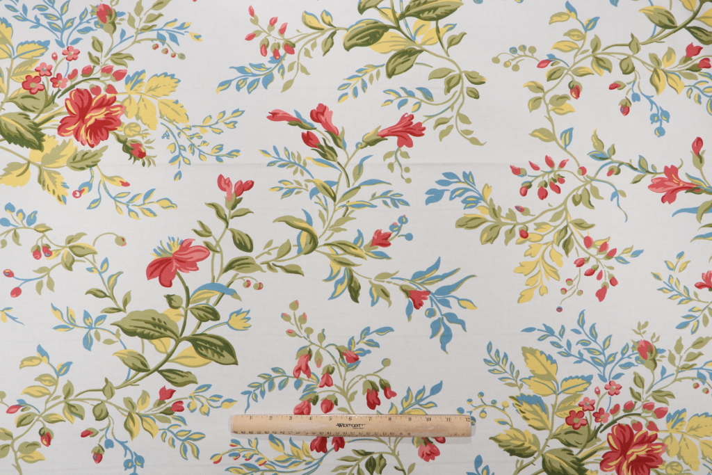 1 Yards Primrose-11 Printed Cotton Drapery Fabric