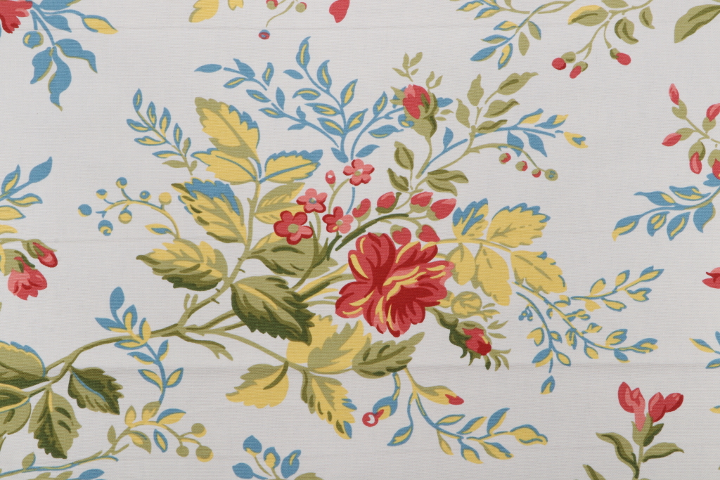 1 Yards Primrose-11 Printed Cotton Drapery Fabric