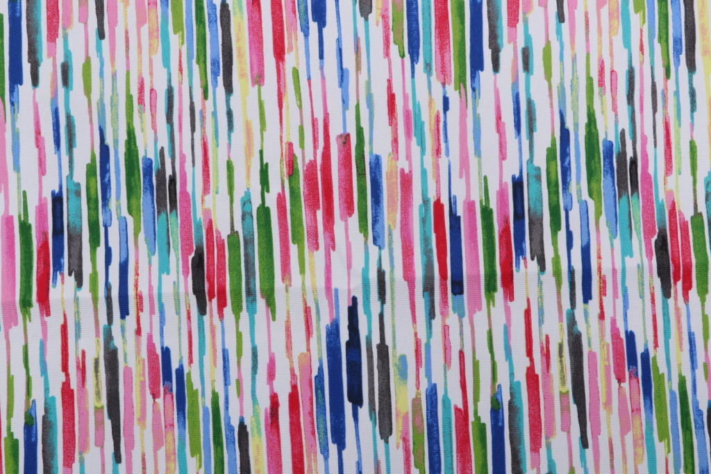 1.2 Yards Kelly Ripa Drizzle Printed Polyester Outdoor Fabric in Fiesta