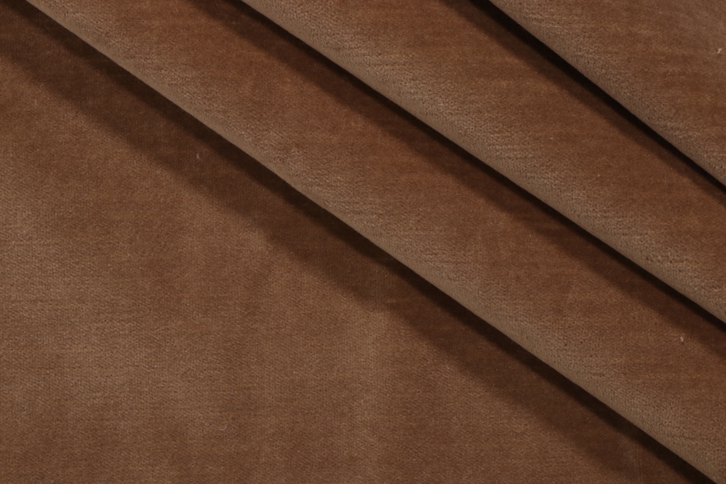 2 Yards Velvet Upholstery Fabric in Amber