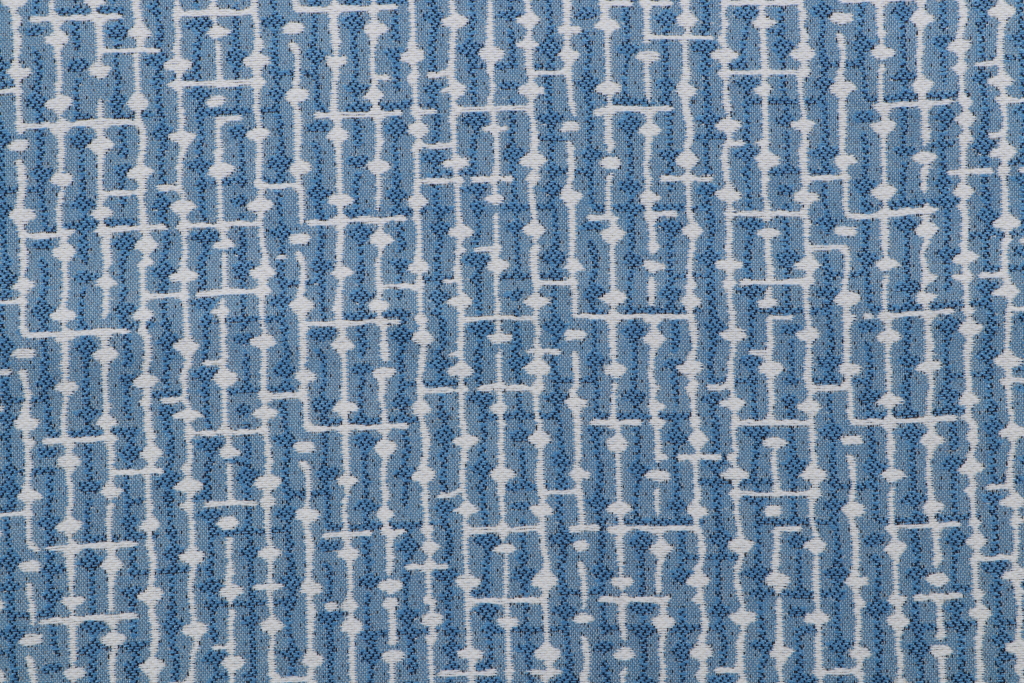 2 Yards Phifer Woven Olefin Outdoor Fabric in Blue Maze