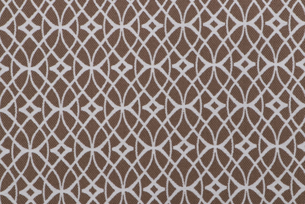 5 Yards Phifer Scrollwork Woven Olefin Outdoor Fabric in Walnut