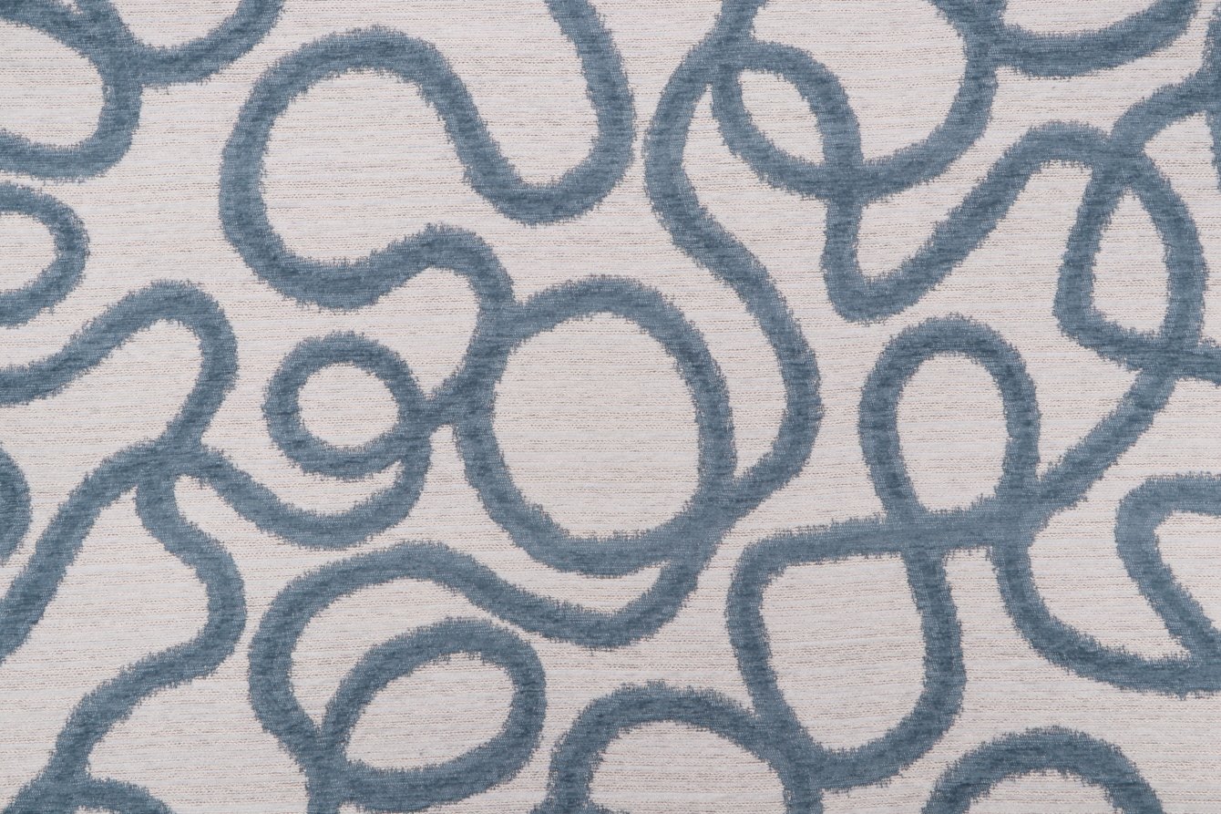 Golding Loopty Loop Woven Chenille Patterned Upholstery Fabric in Mist