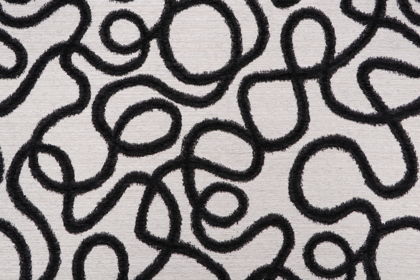 Golding Loopty Loop Woven Chenille Patterned Upholstery Fabric in Domino