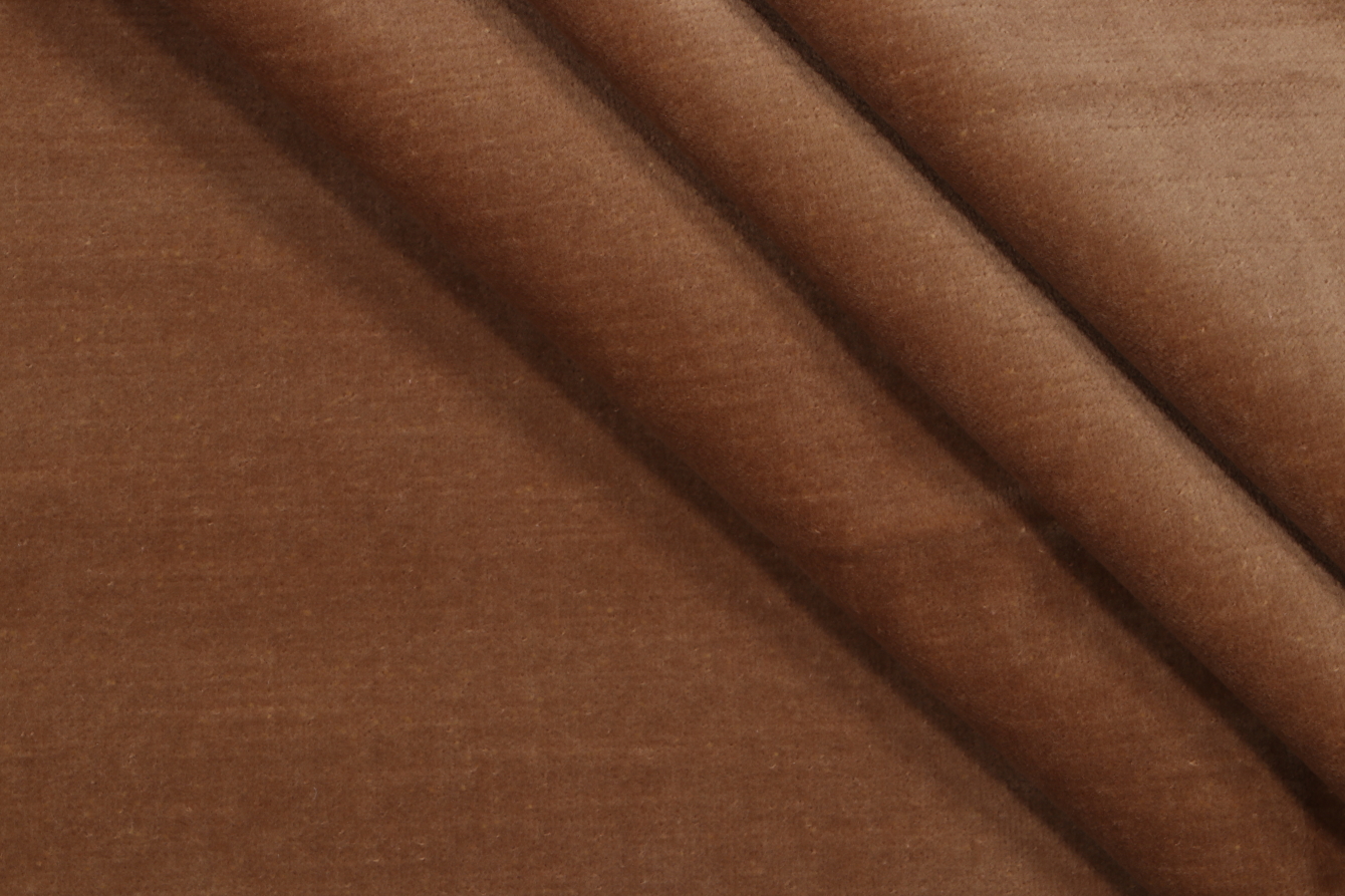2 Yards Mason Velvet Upholstery Fabric in Camel