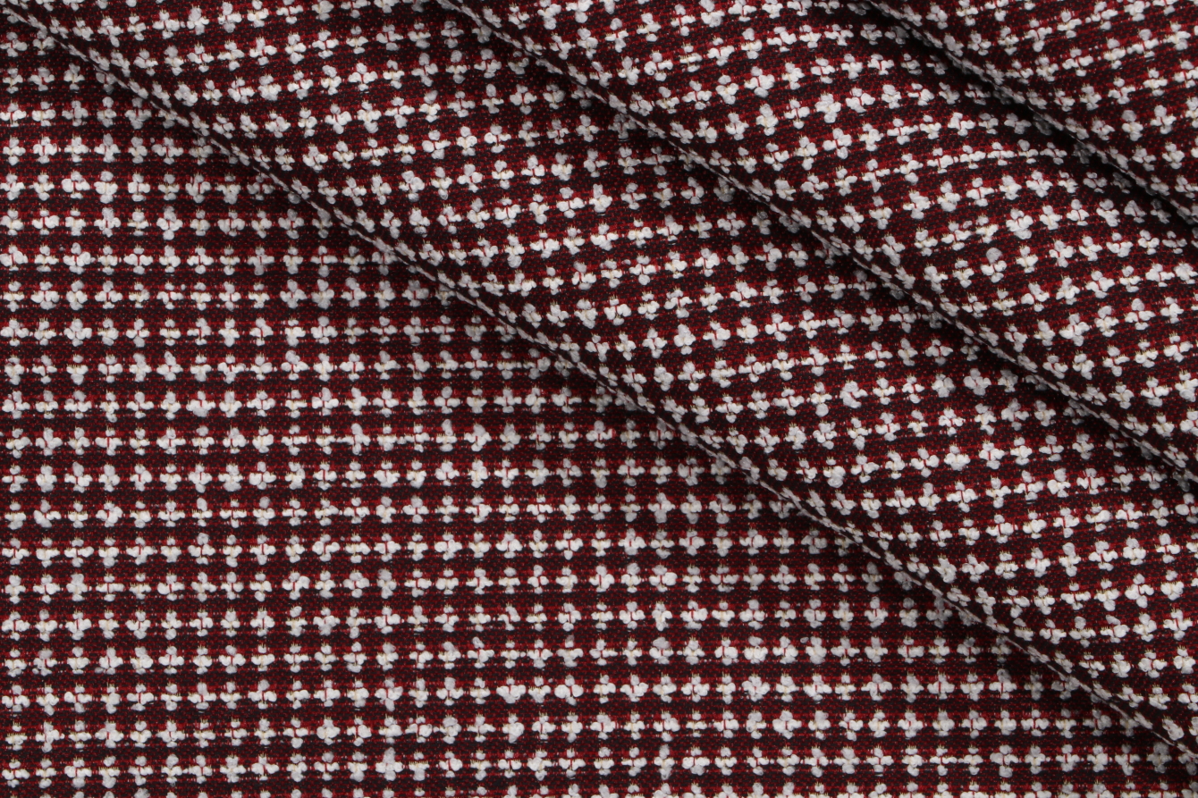 3.38 Yards Crypton Tobias High Performance Woven Upholstery Fabric in Ruby