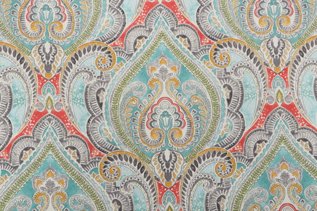 8.63 Yards Kelly Ripa Home Pretty Witty Printed Polyester Fabric in Reef