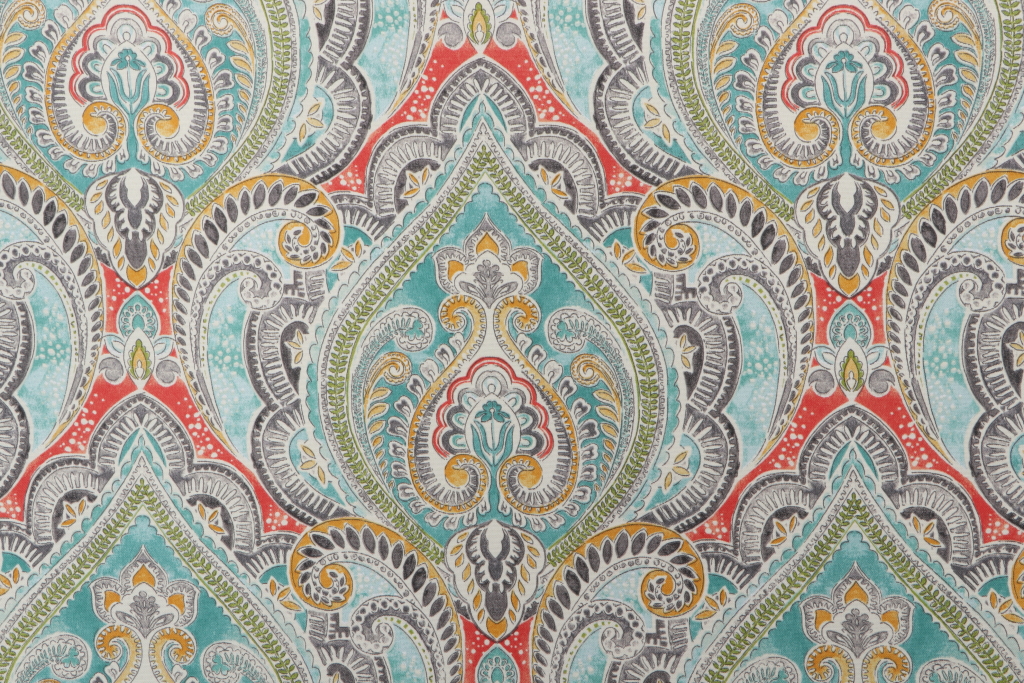 14 Yards Kelly Ripa Home Pretty Witty Printed Polyester Fabric in Reef