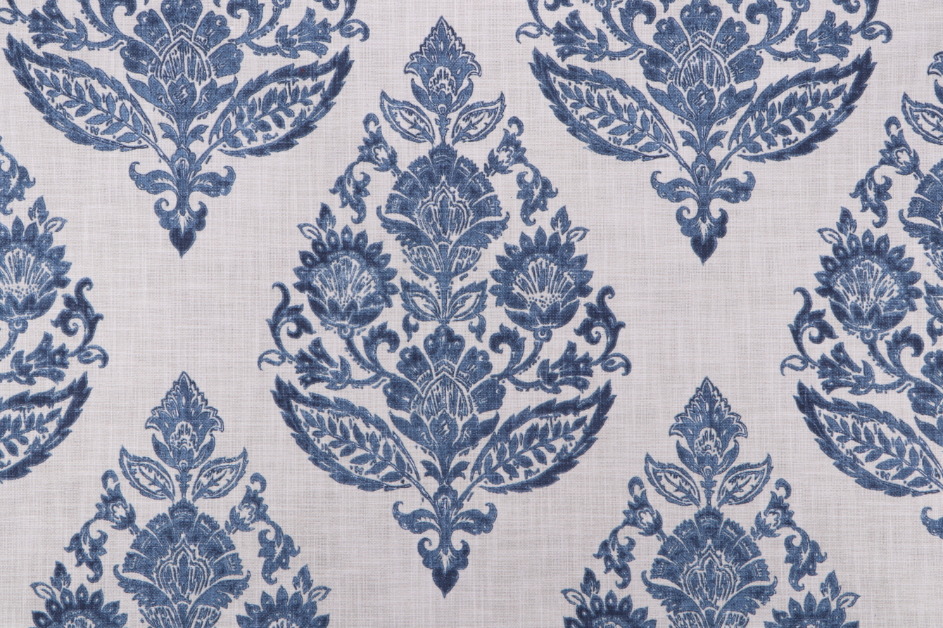 Jennifer Adams Lydia Printed Cotton Blend Drapery Fabric in 519-Antique ...