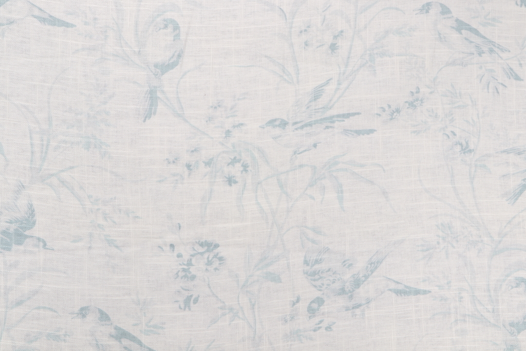 French General Aviary Toile Printed Linen Blend Drapery Fabric in ...