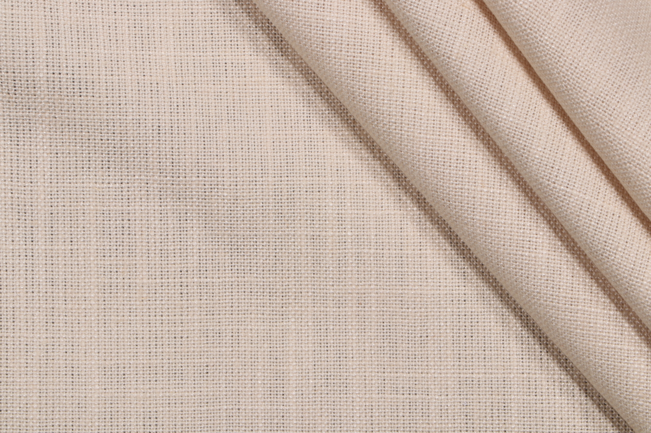 Nantucket Linen Woven Decorator Fabric in Natural